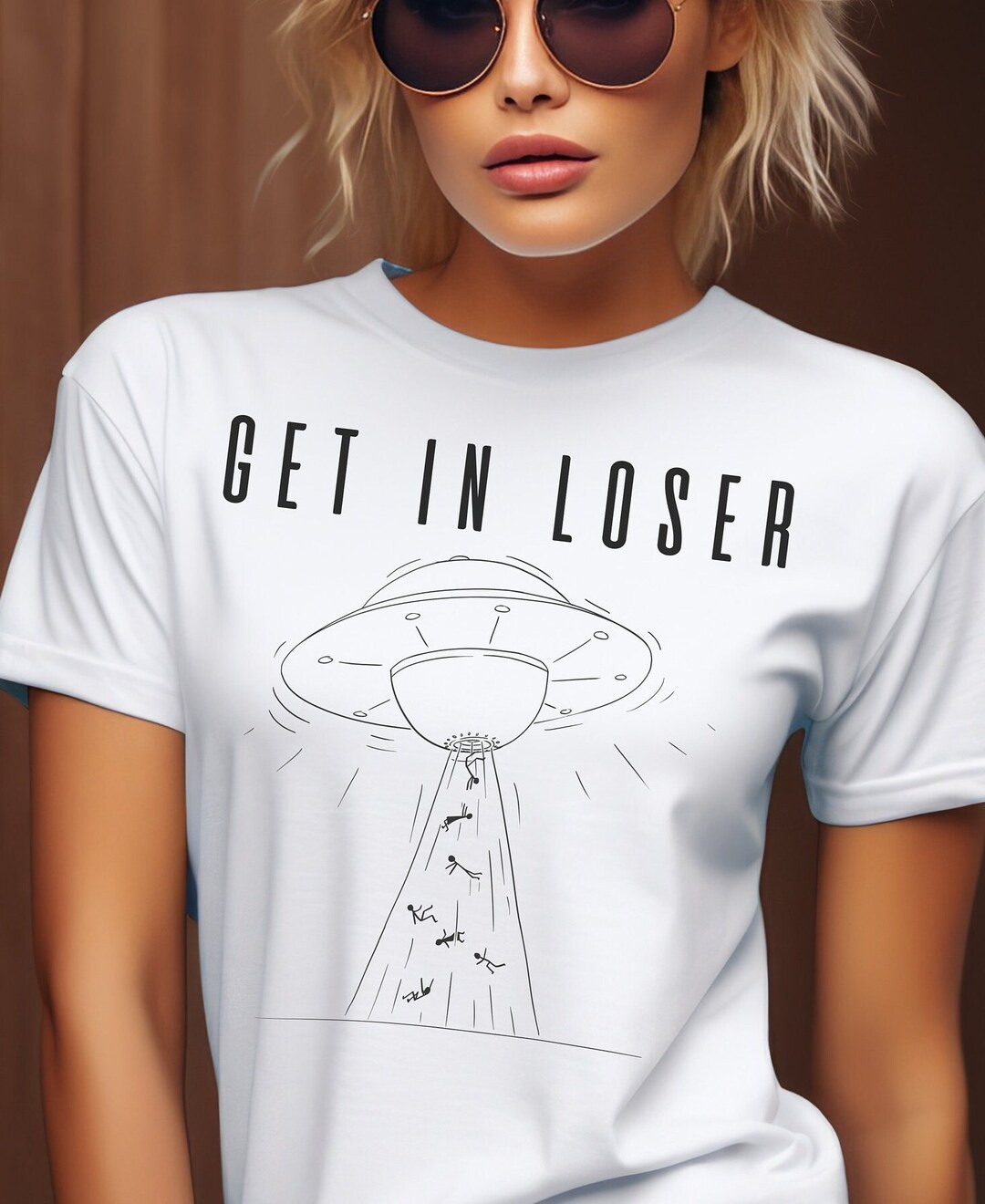 UFO Abduction Tshirt, Alien Shirt,funny Alien Shirt, Get in Loser Tee ...