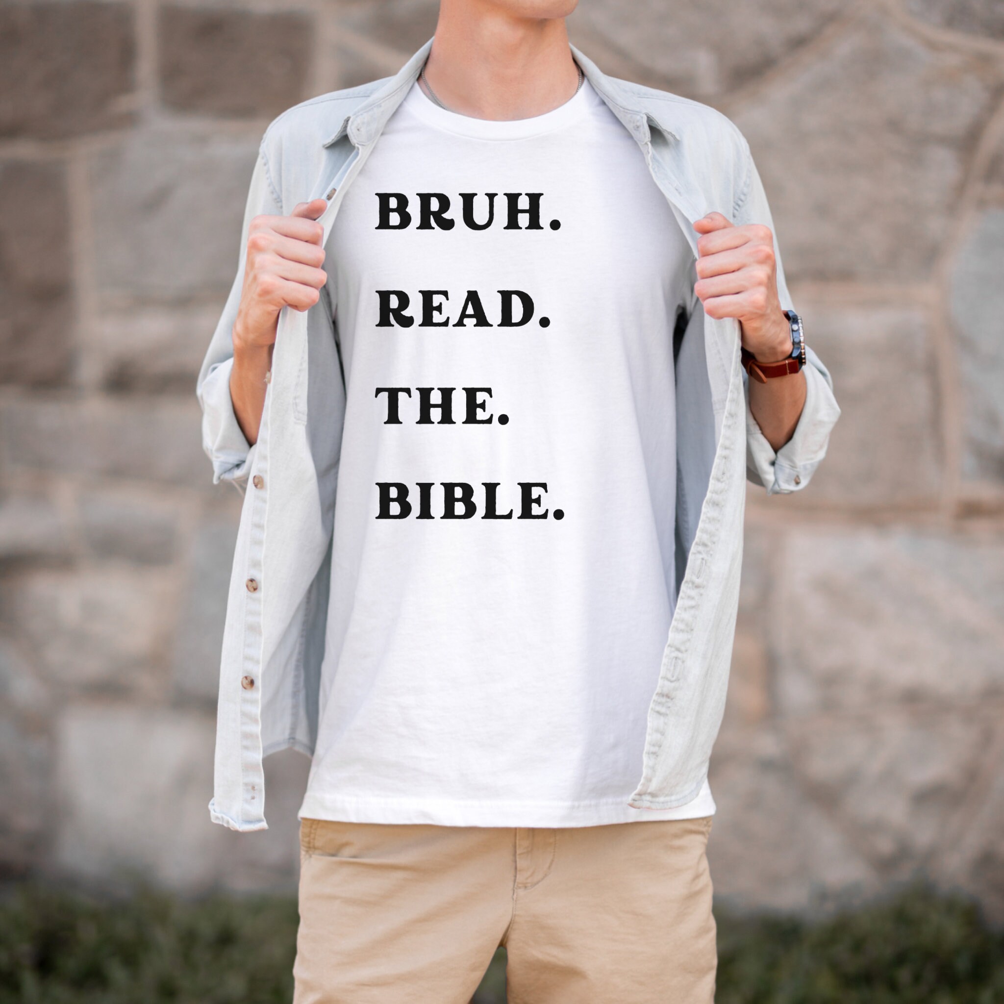 Bruh Readthe Bible Tshirt Jesus Shirt Christian Tee Pastor - Etsy
