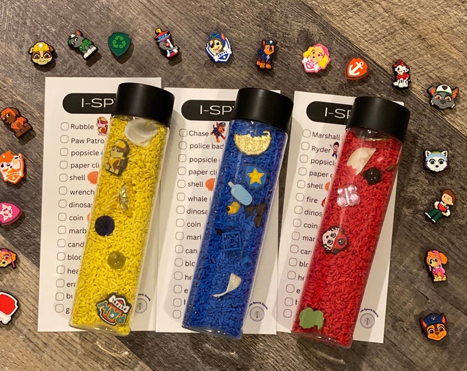 Paw Patrol I-spy Bottle, Learning Toy, Educational Toy, Sensory Bottle ...