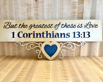 Christian Wall Art, 1 Corinthians 13, Bible Verse Wall Art, 1 ...