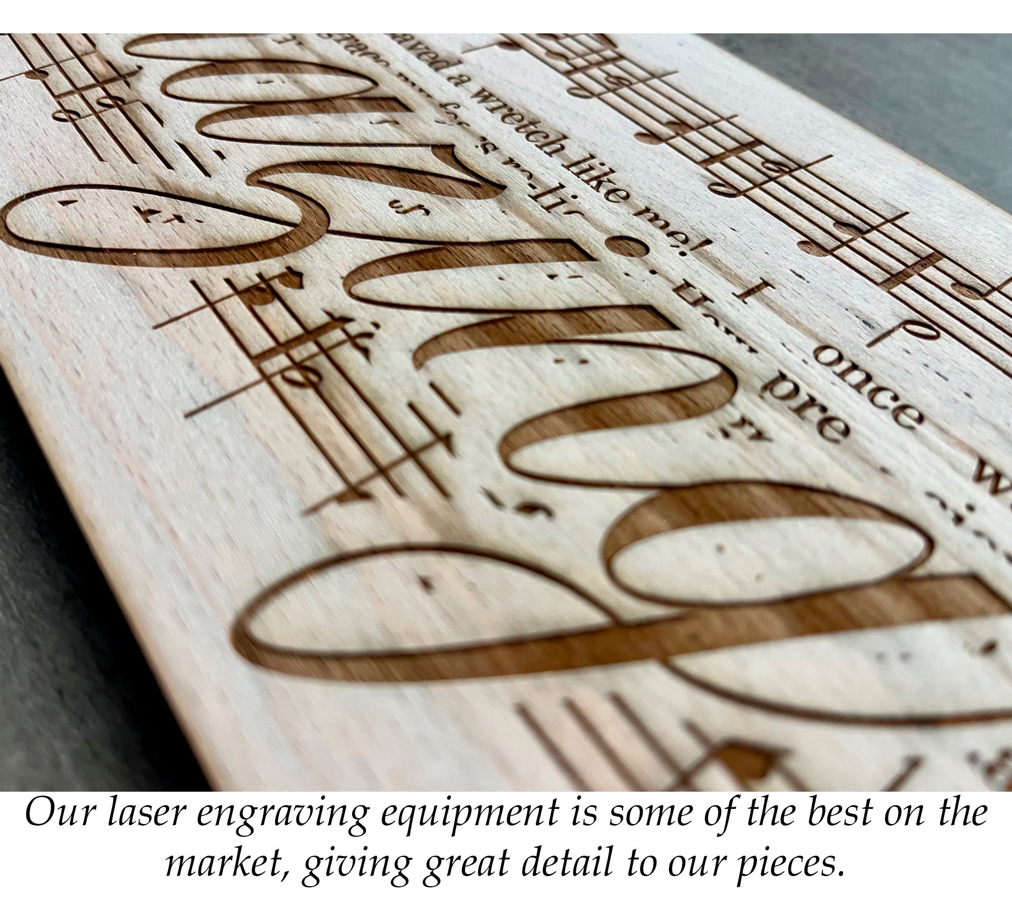 Amazing Grace Laser Engraved Beechwood Wall Decor - Etsy