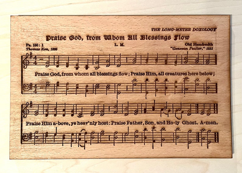 DIGITAL File - Doxology - Praise God From Whom All Blessings Flow - Cdr ...