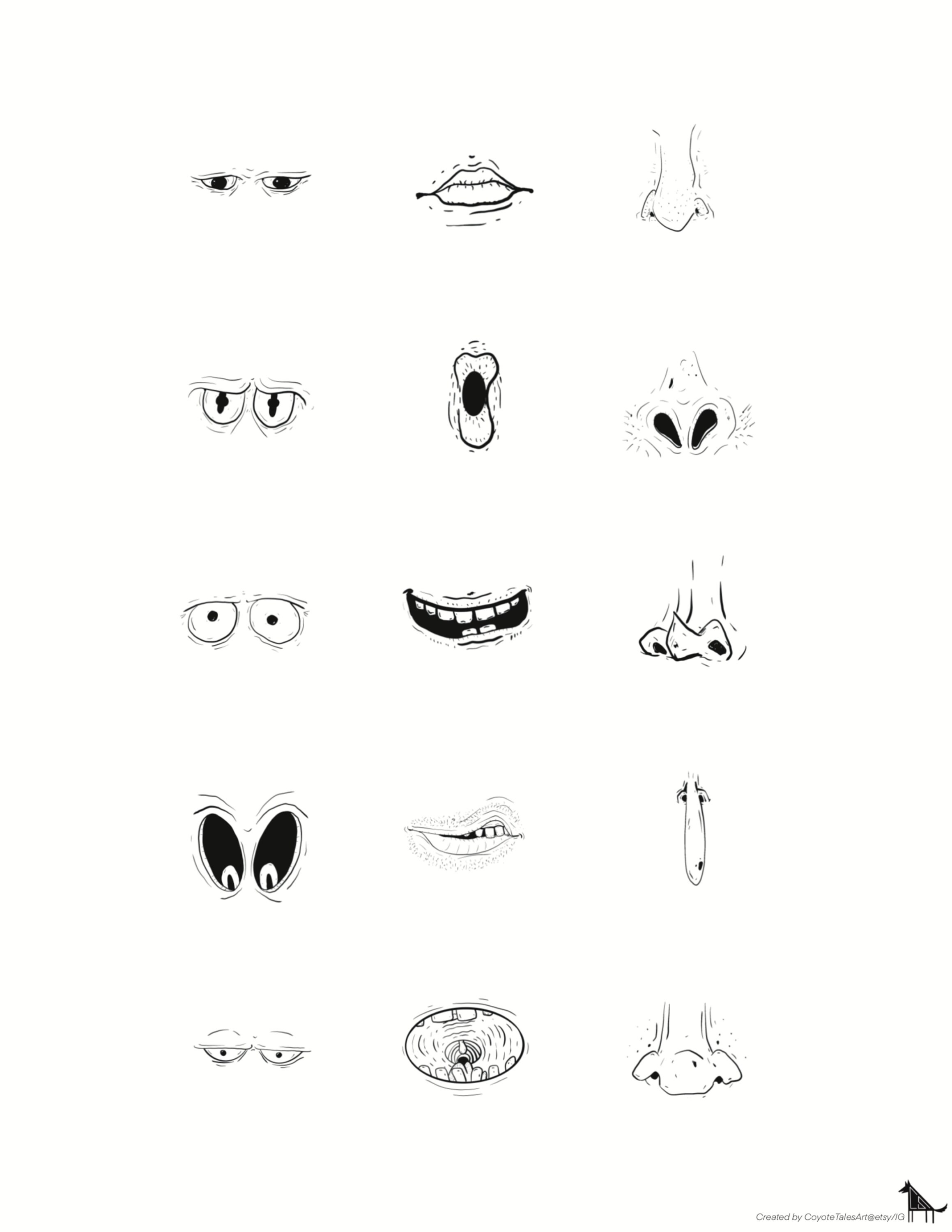 Faces of Creeps - Etsy