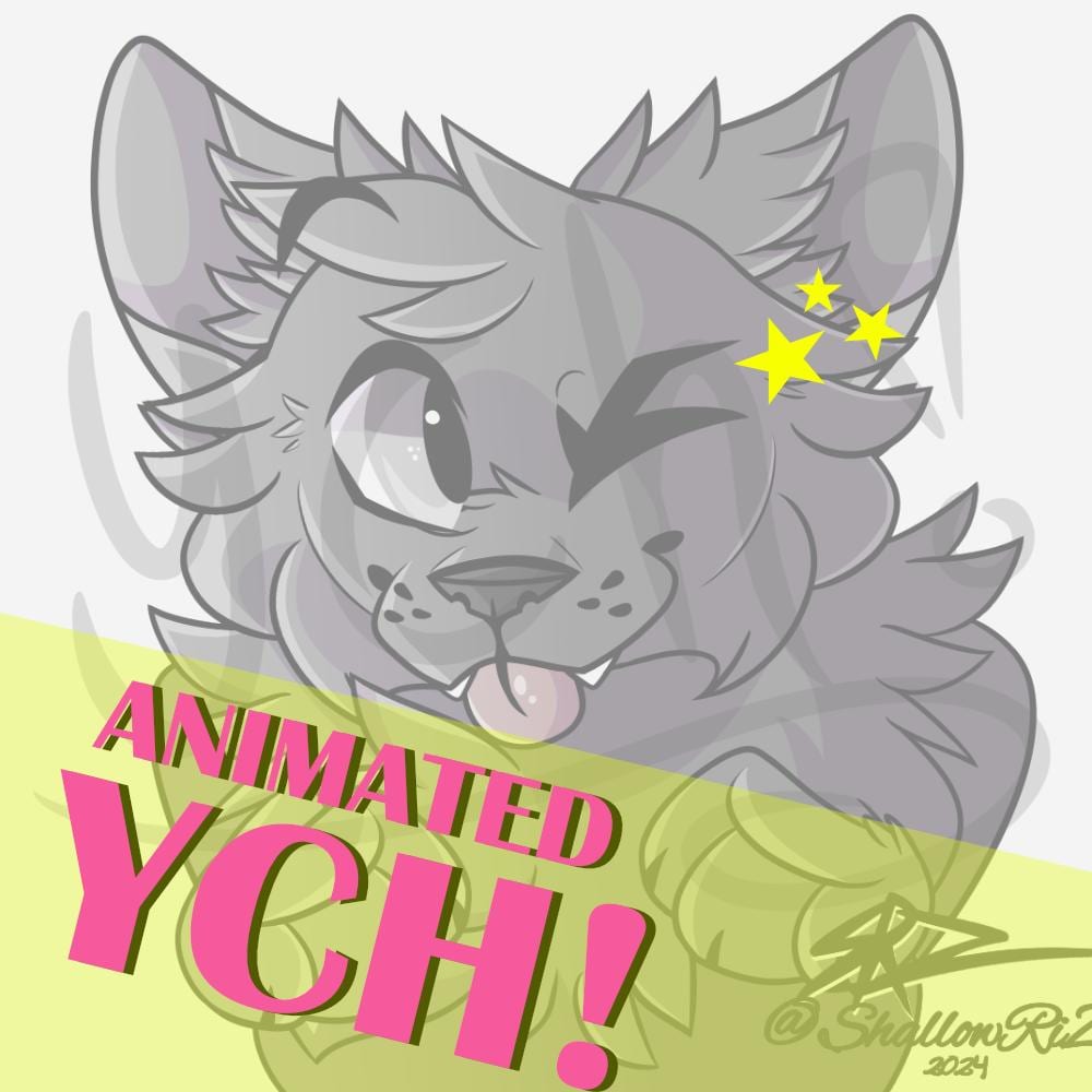 Wink! - Custom Animated YCH // Digital Art Drawing Animation GIF ...