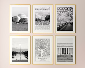 Washington DC Gallery Wall DC Wall Art Set DC Photo Prints - Etsy