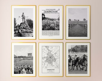 Houston City Prints Set of 6, Houston Black and White Prints, Houston ...