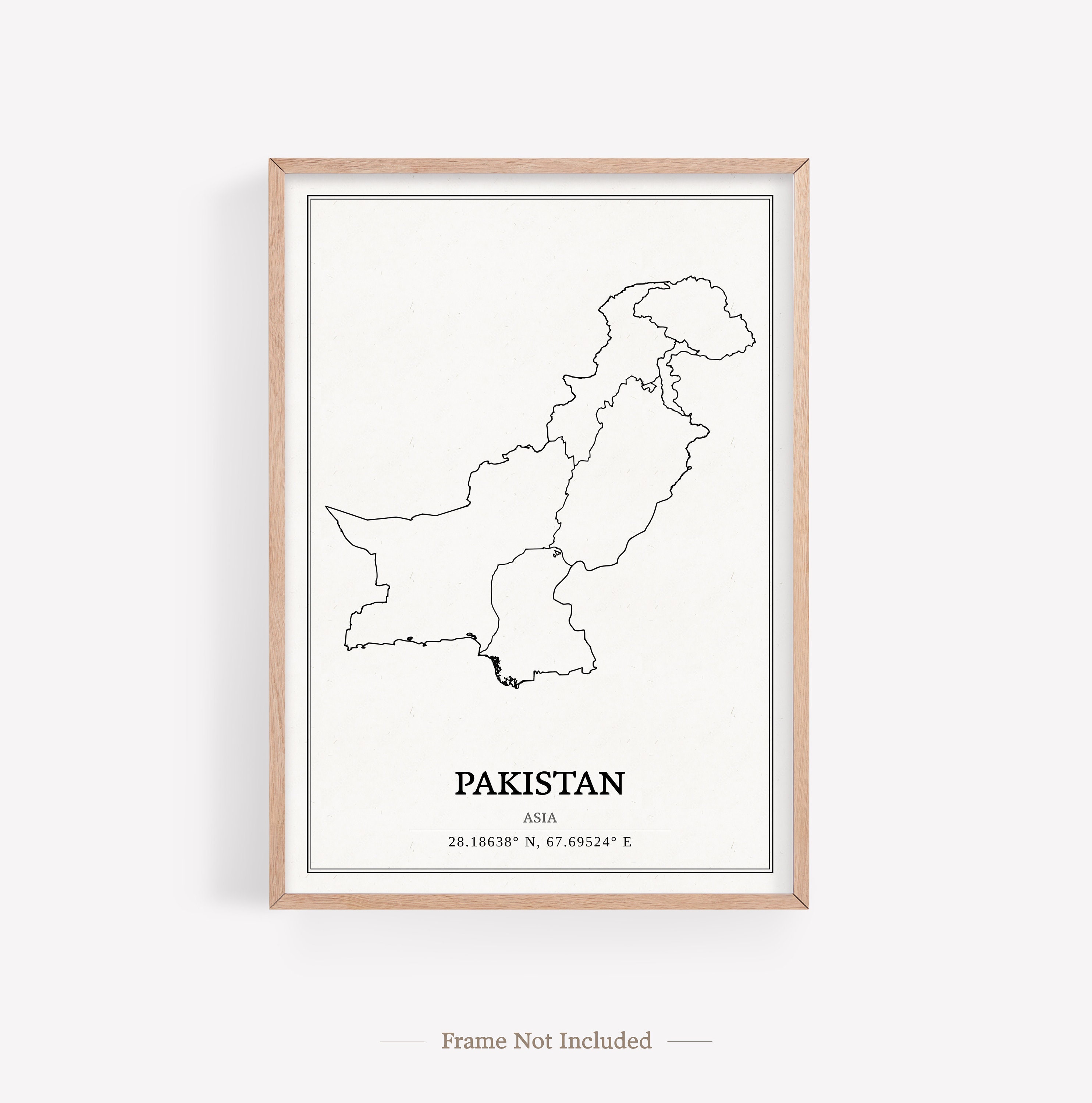 Pakistan Prints Set of 6 Pakistan Black and White Prints - Etsy