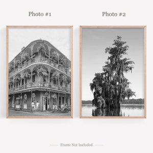 Louisiana State Prints Set of 6, Louisiana Black and White Prints ...