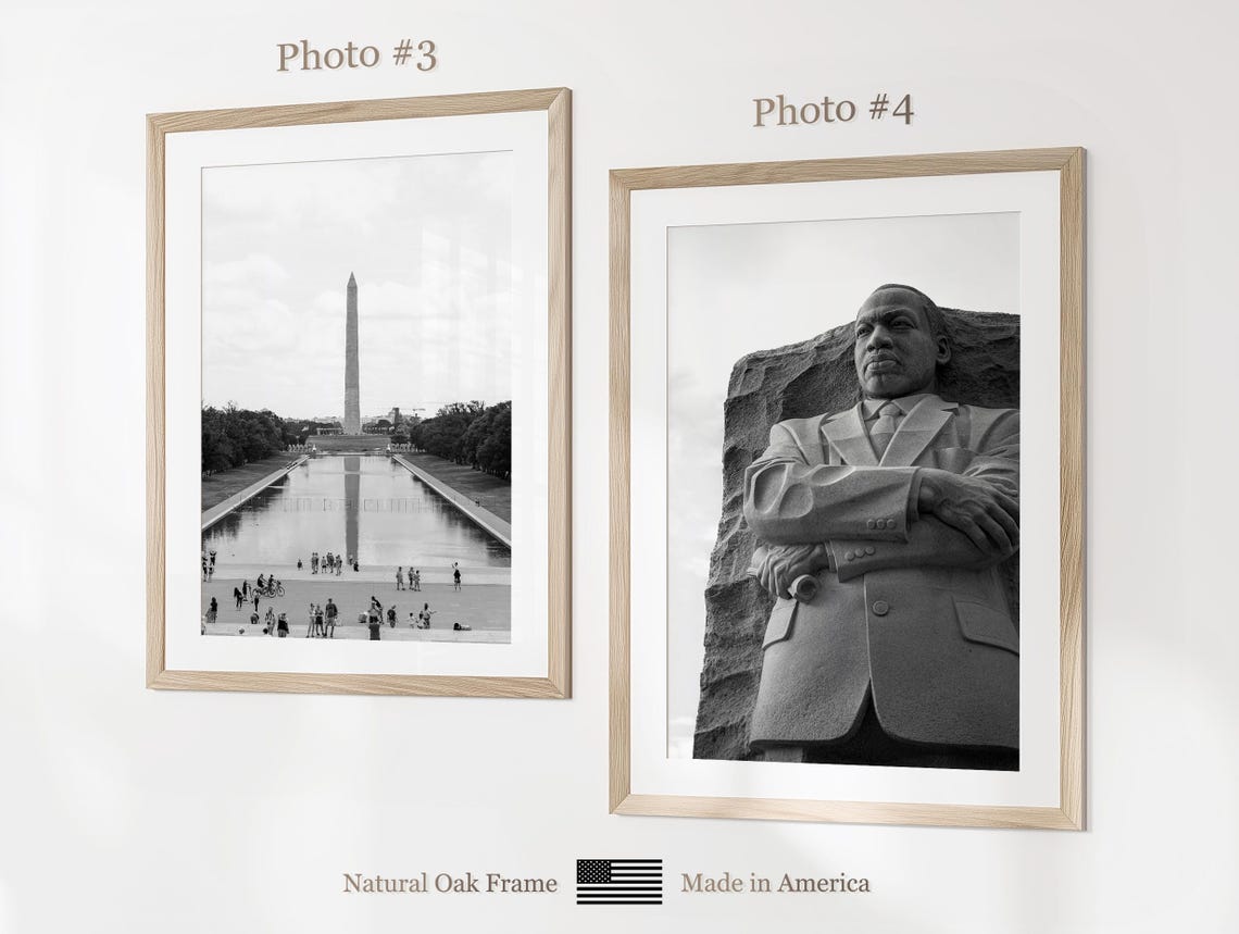 Washington D.C. City Prints Set of 6, Washington D.C. Black and White ...