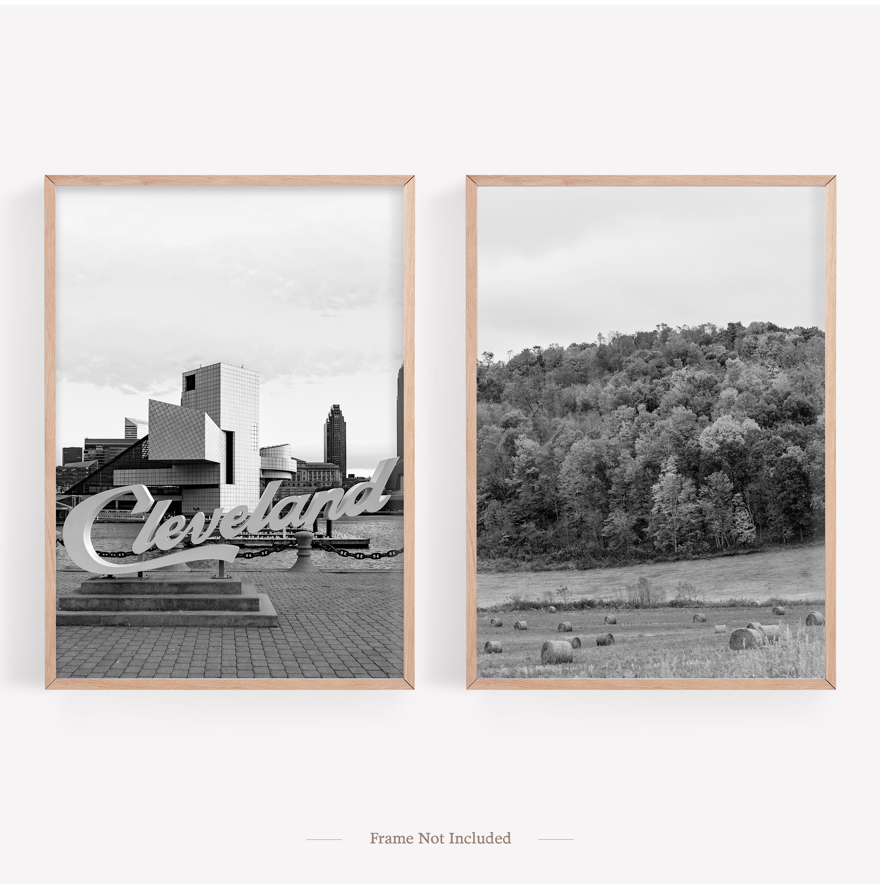 Ohio State Prints Set of 6 Ohio Black and White Prints Ohio - Etsy