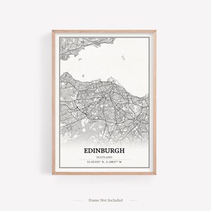Edinburgh City Prints Set of 6, Edinburgh Black and White Prints ...