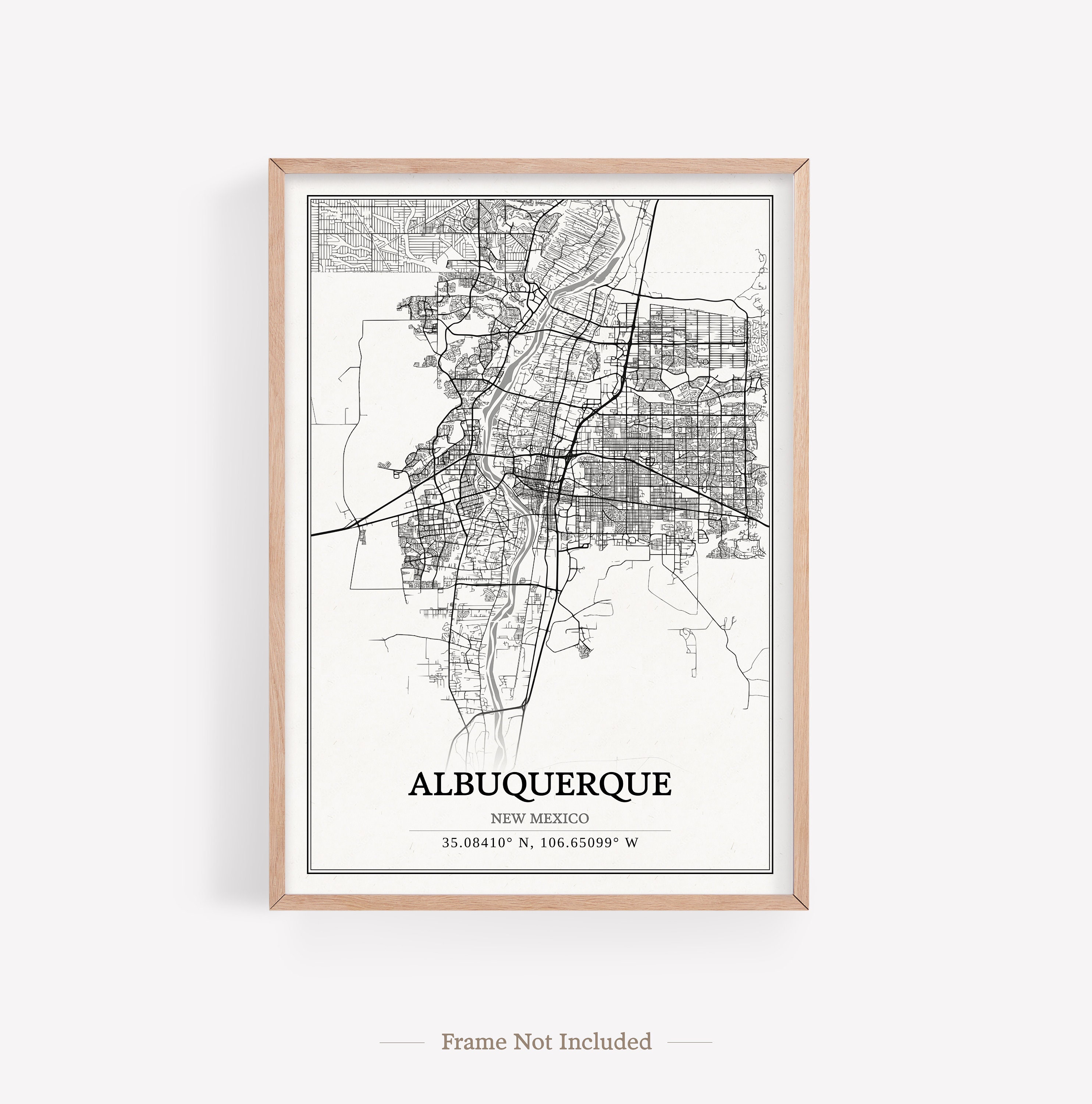 Albuquerque City Prints Set of 6 Albuquerque Black and White - Etsy