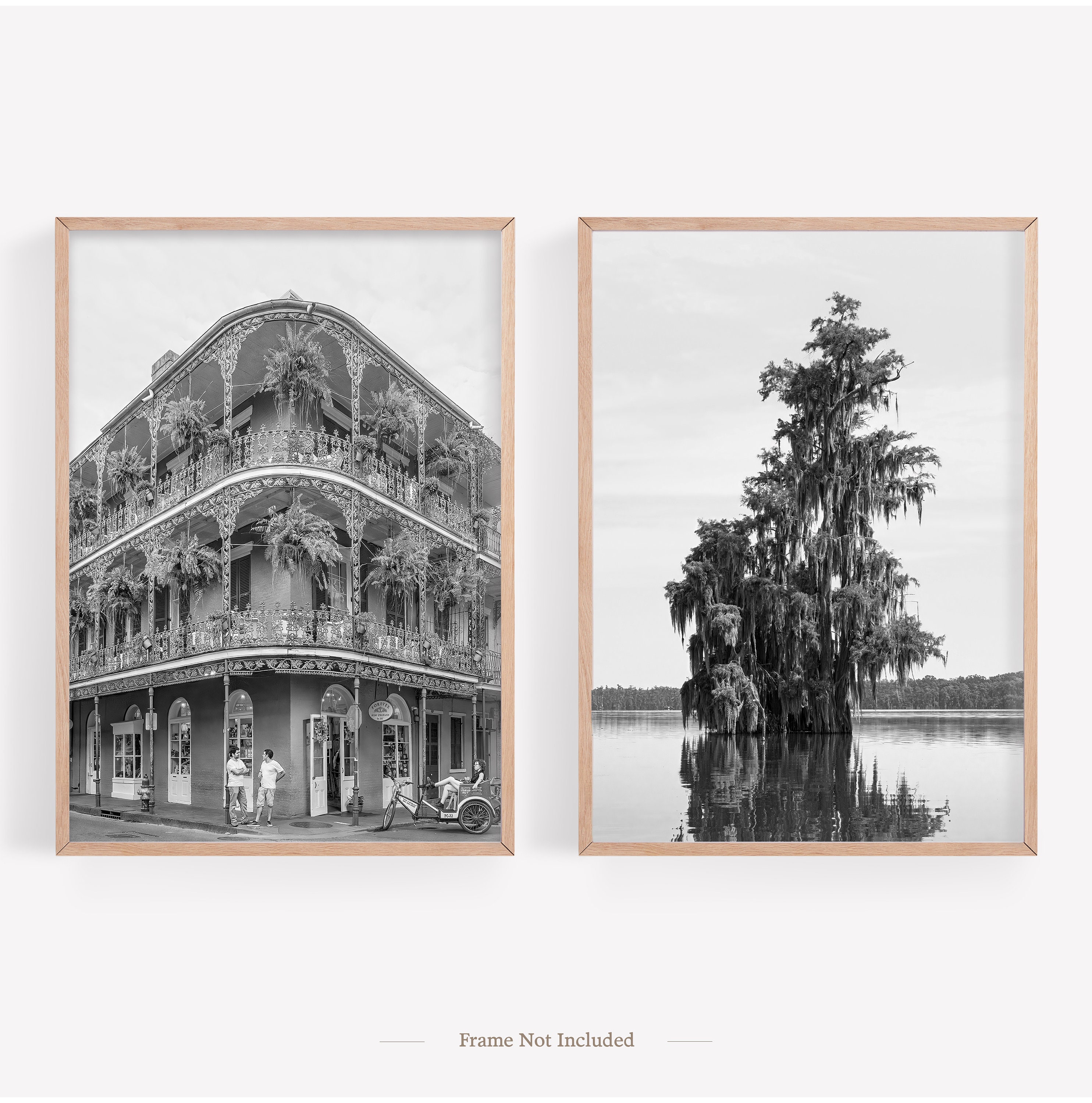 Louisiana State Prints Set of 6 Louisiana Black and White - Etsy