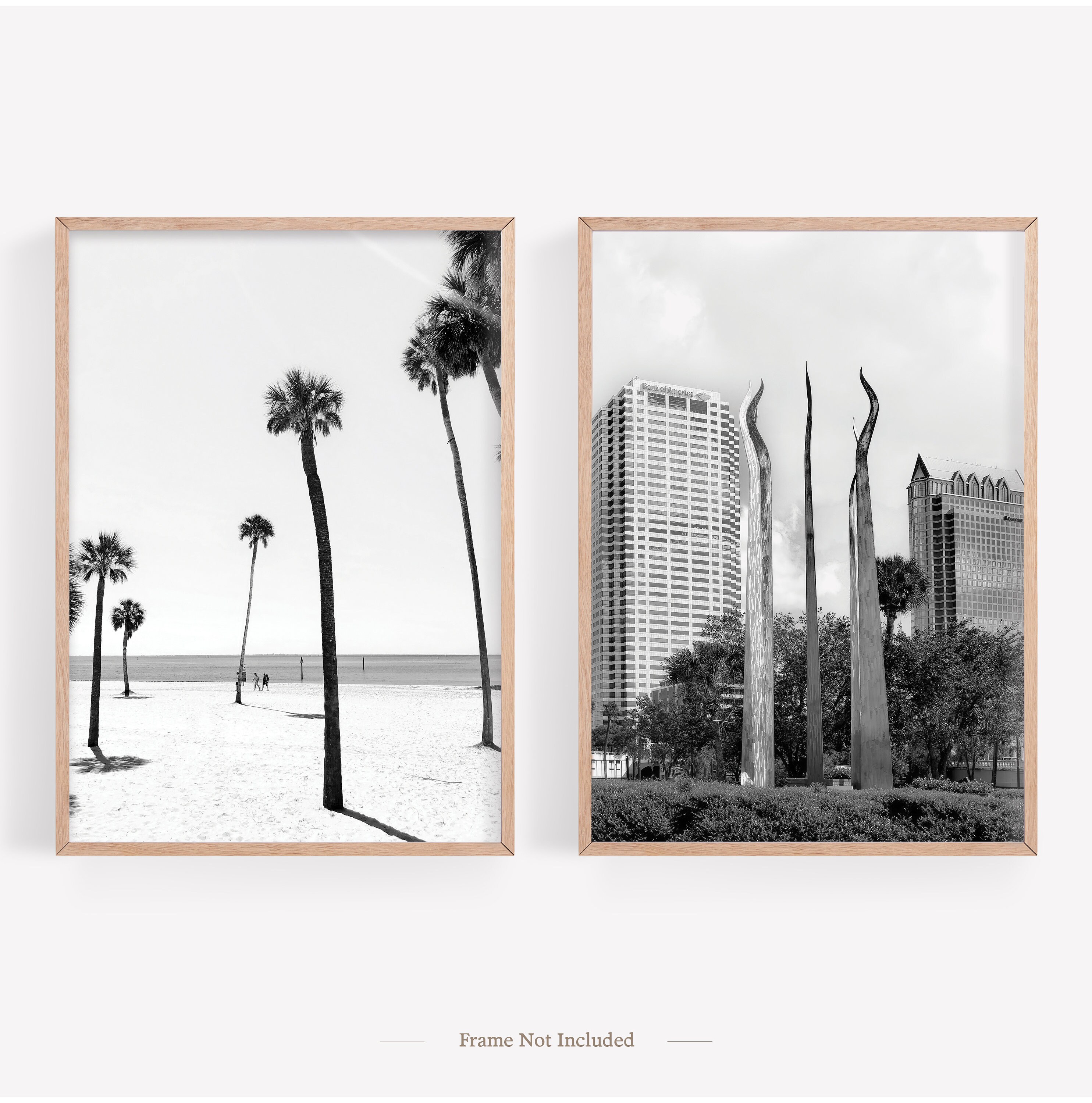 Tampa City Prints Set of 6 Tampa Black and White Prints - Etsy