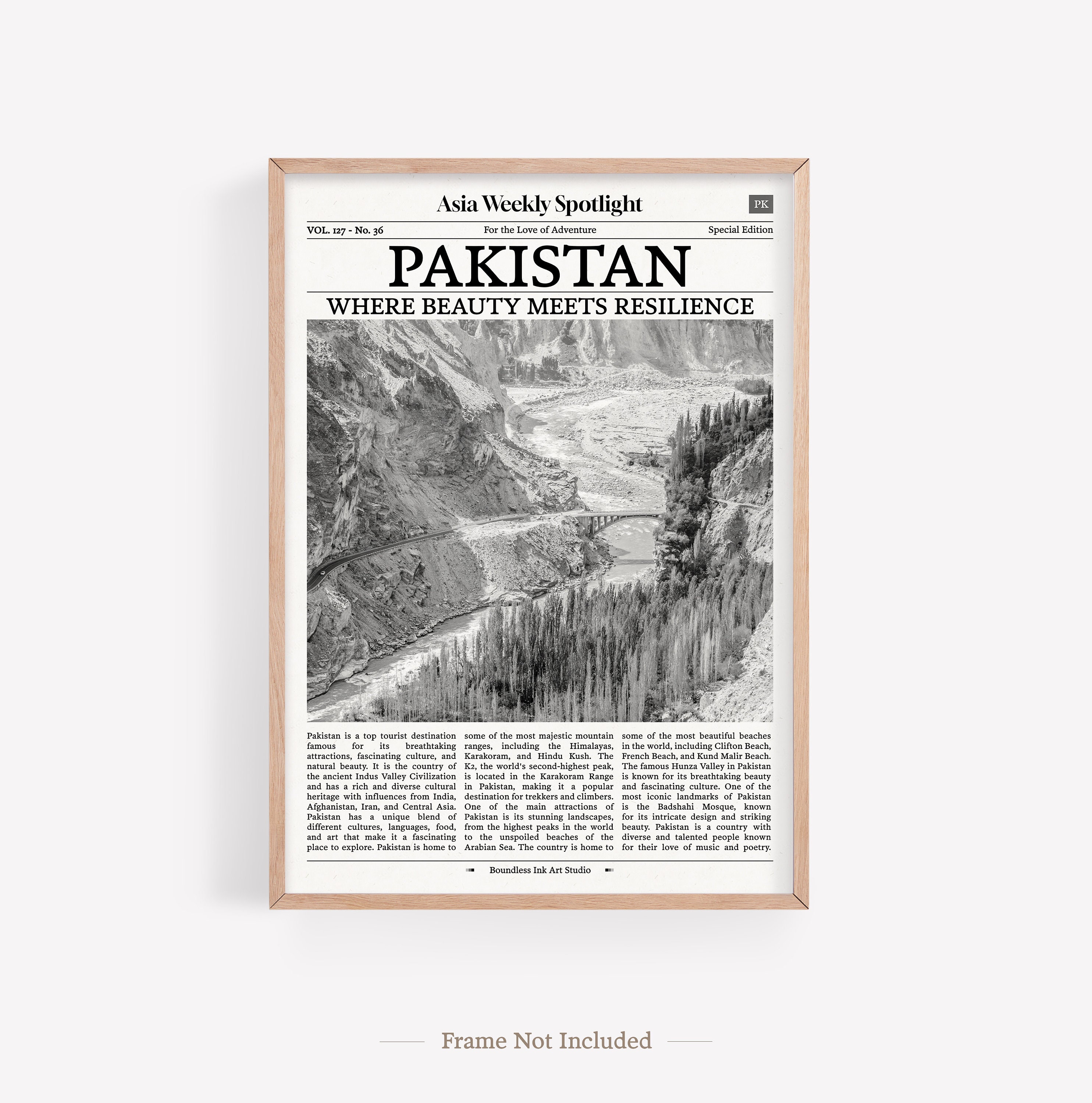 Pakistan Prints Set of 6 Pakistan Black and White Prints - Etsy