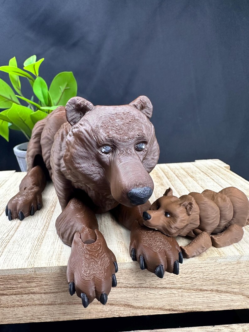 3D Printed Articulating Bears - Custom Colors and Sizes - Flexi Bears ...
