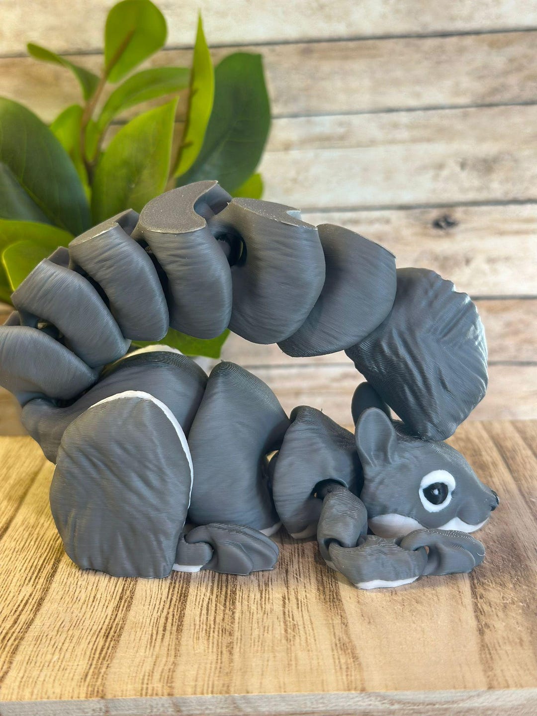 3D Printed Articulating Squirrel – Realistic Red, Grey, and Brown Flexi ...