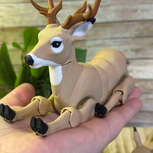 3D Printed Articulating Deer: Buck, Doe, and Fawn Options - Etsy