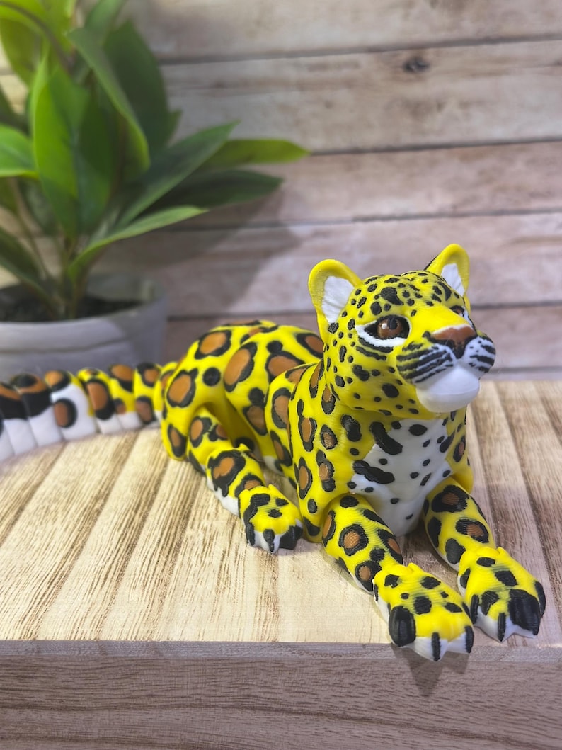 3D Printed Articulating Leopards - Custom Sizing - Flexi Leopard - Etsy
