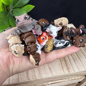 Adorable Mini Pocket Pets - Articulating Fidget Collectible Animals ...