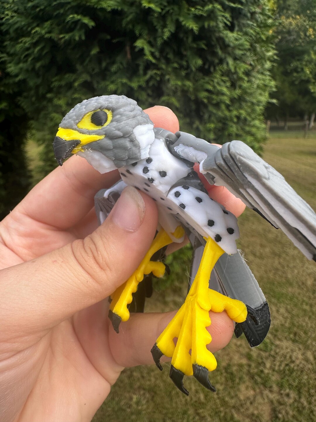 3D Printed Articulating Peregrine Falcon - Etsy