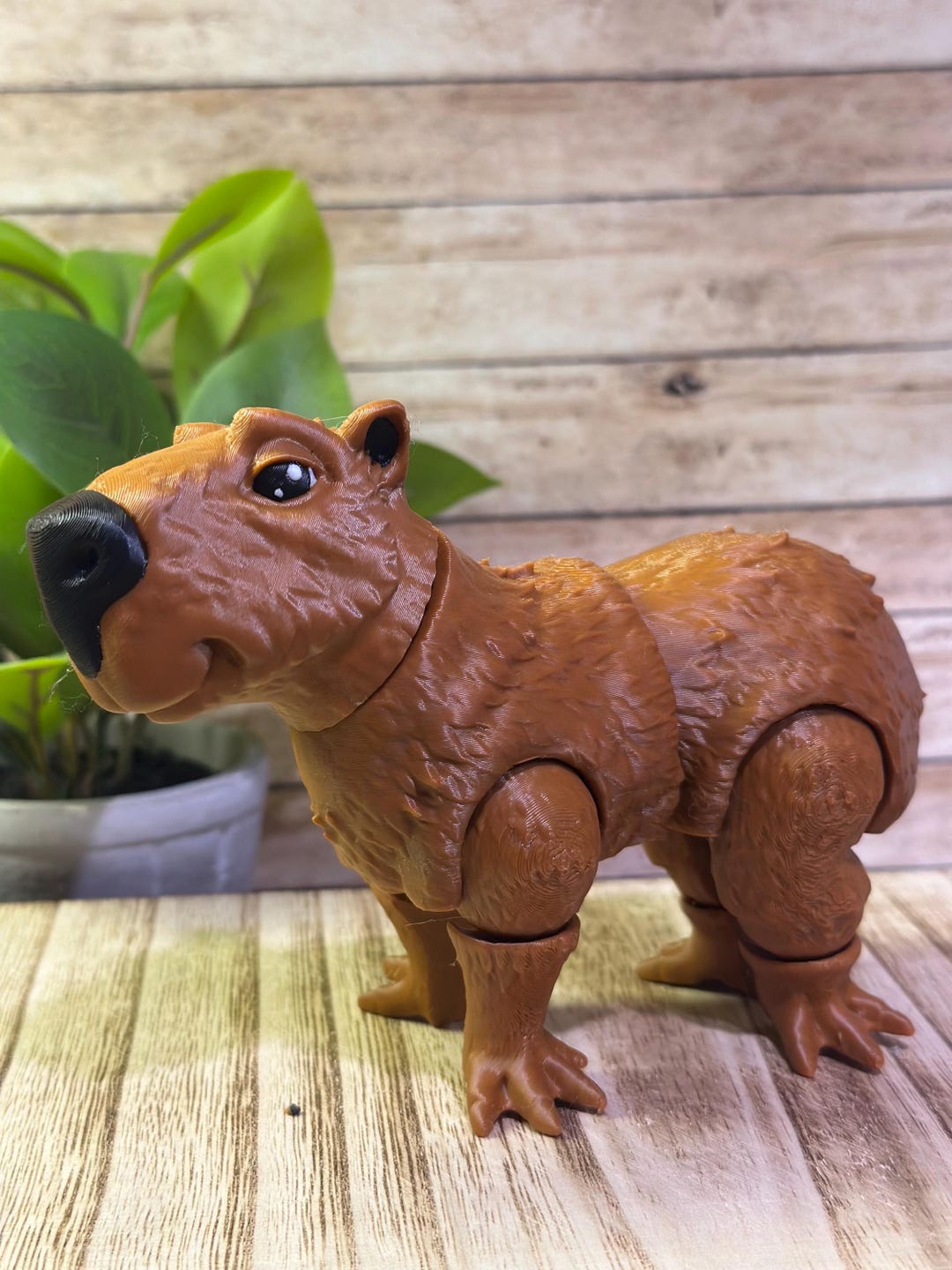3D Printed Capybara Articulating Fidget Figure Desk Decor Gift - Etsy