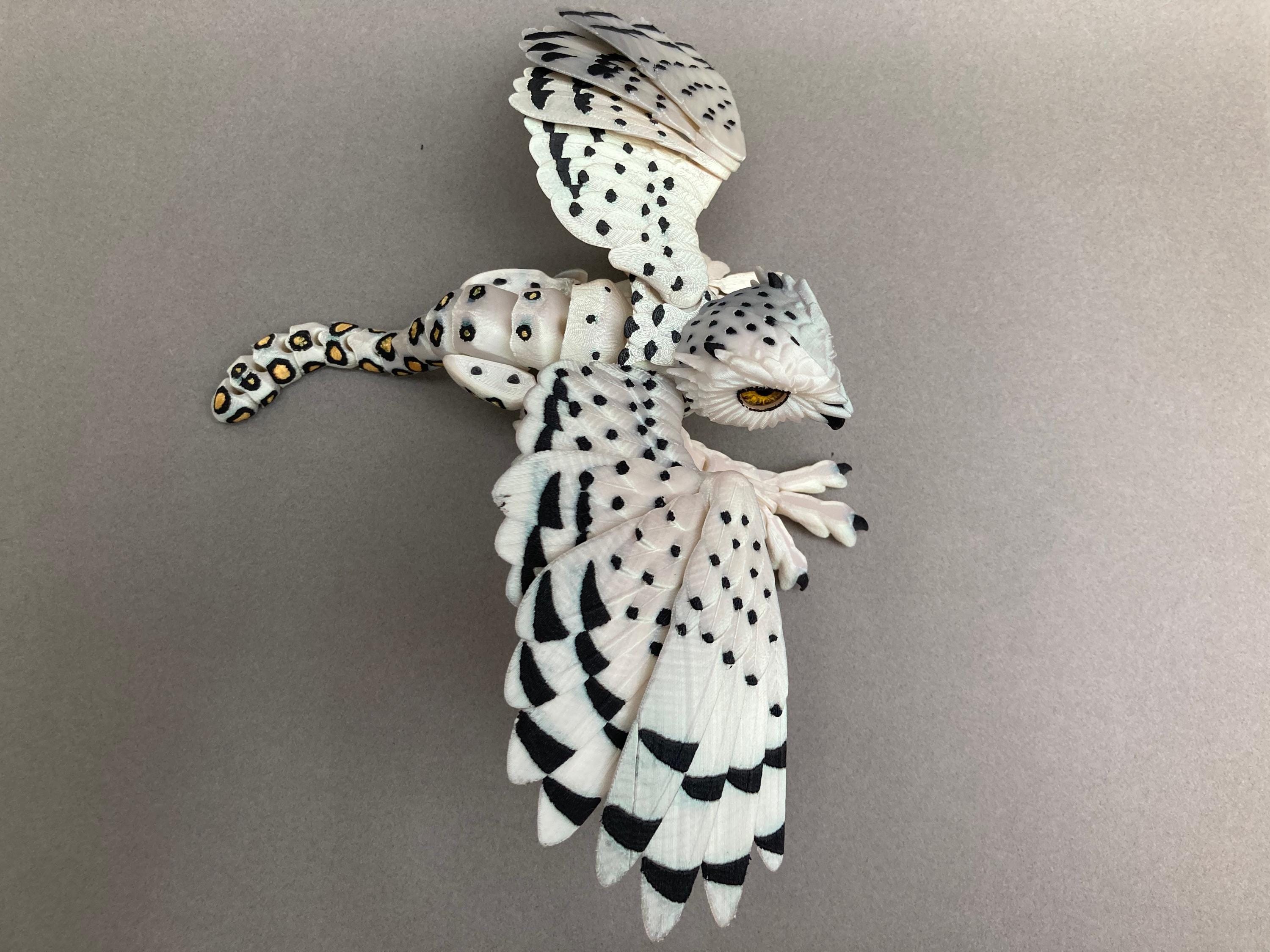 3D Printed Snow Gryphon - Articulating Claws and Wings - Custom Colors ...