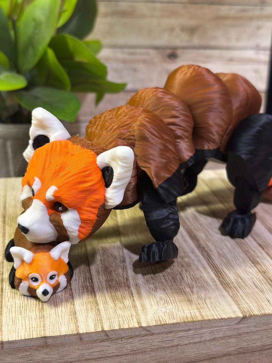 3D Printed Articulating Red Panda– Realistic Red Panda Flexi – 10.5 ...