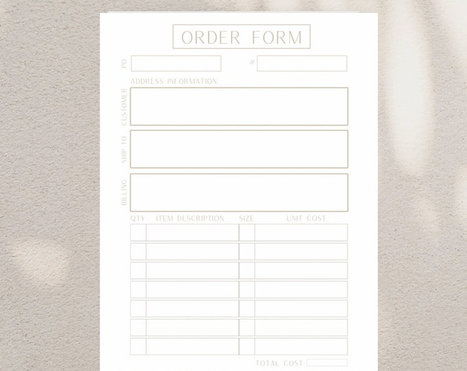 Order Guide for Restaurants and Bars, Restaurant Par List, Ordering ...