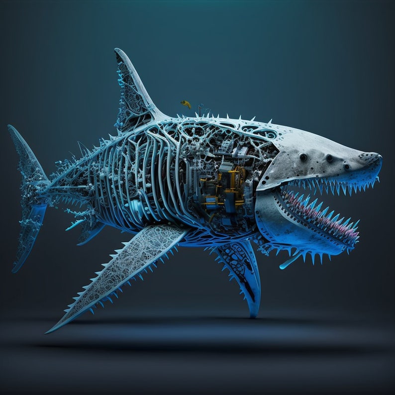 Robotic Shark - Etsy