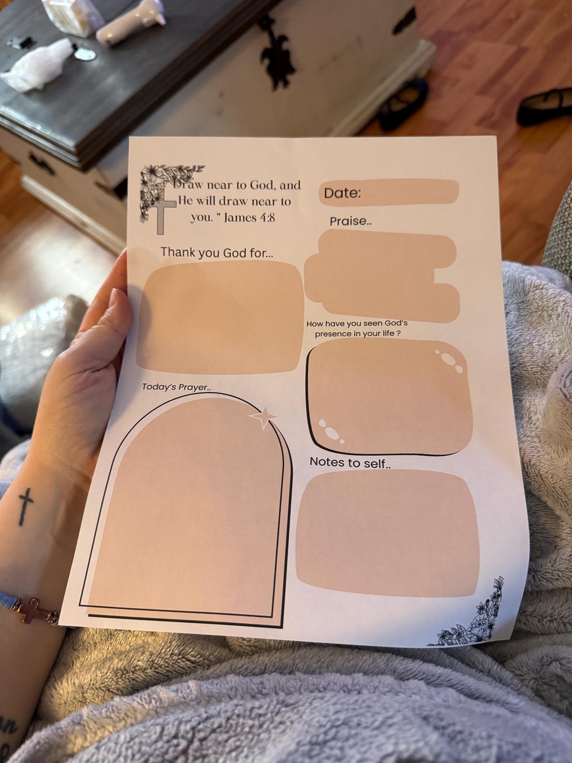 Quiet Time With God Printable | Daily Prayer Journal Page | Christian ...