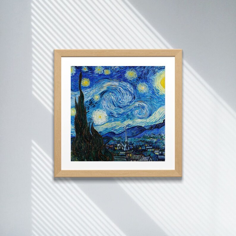 Vincent Van Gogh's the Starry Night (1889), Van Gogh Reproduction Art ...