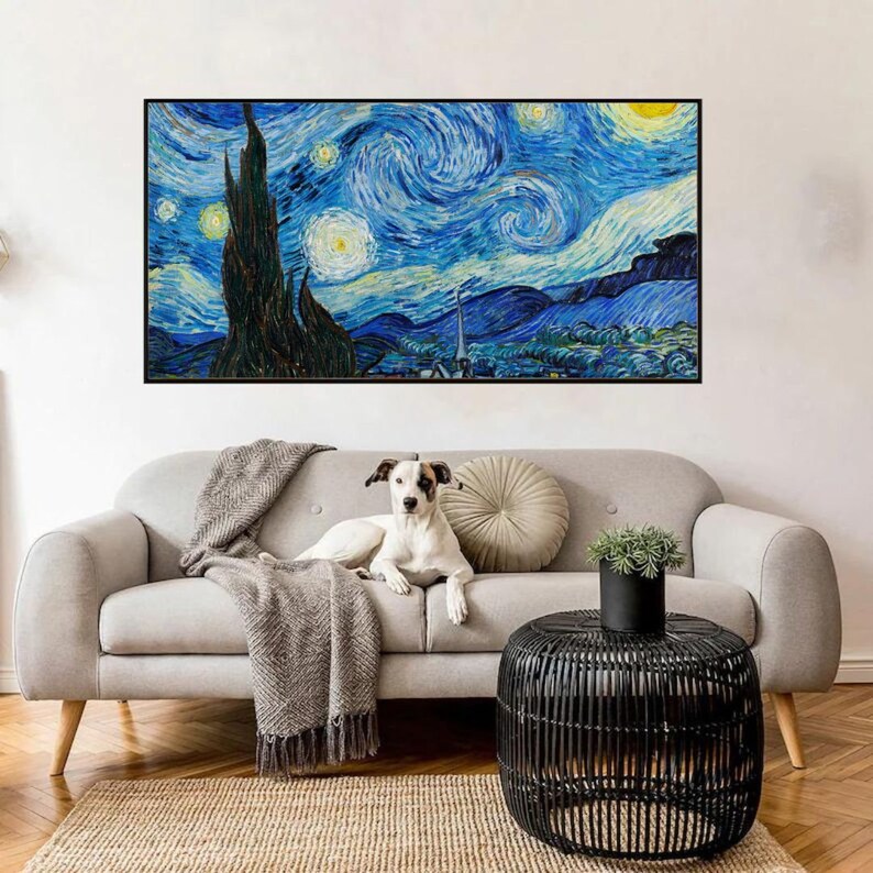 Vincent Van Gogh's the Starry Night (1889), Van Gogh Reproduction Art ...