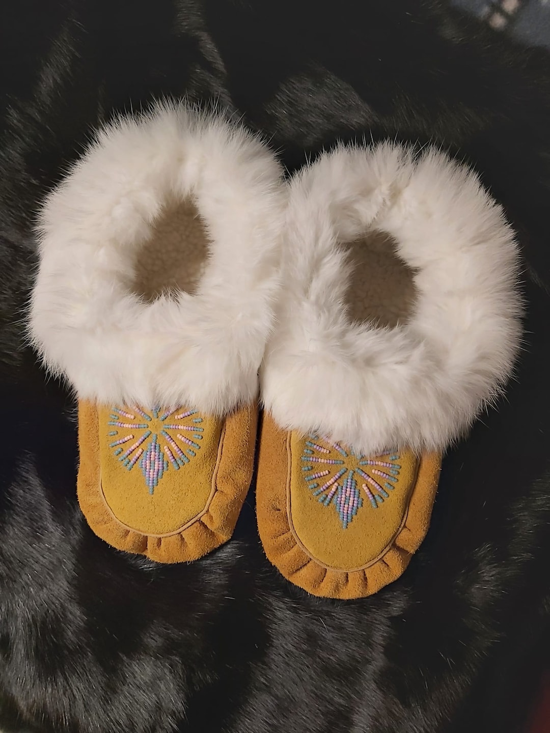 Handmade Elk Hide Moccasins - Etsy
