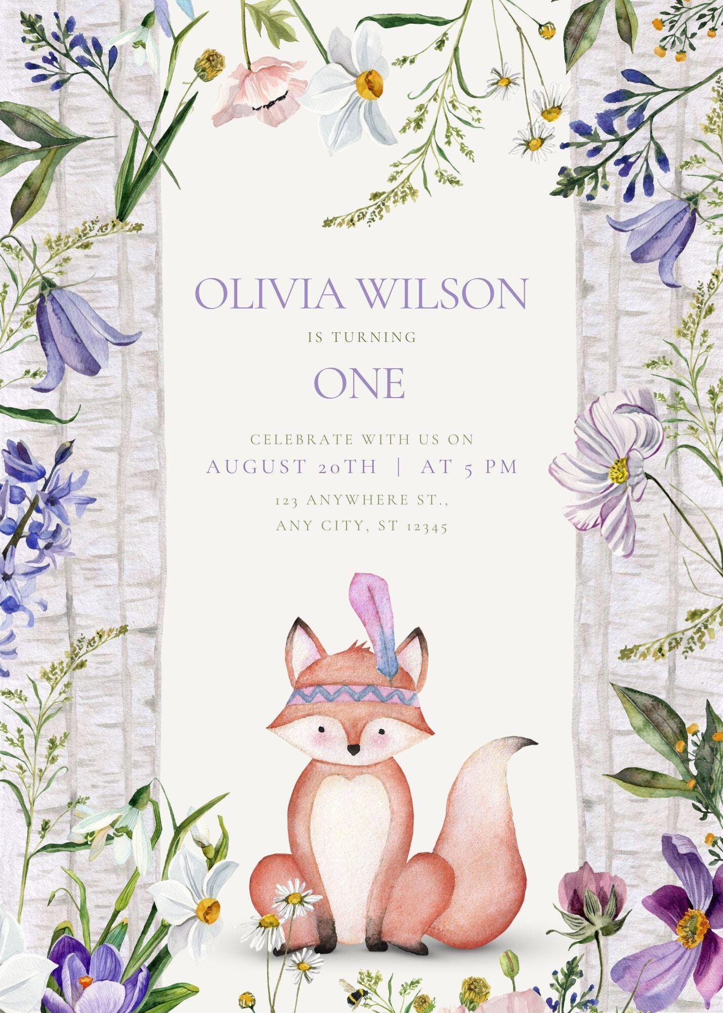 Editable Birthday Invitation Template Canva - Etsy