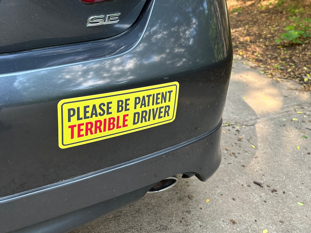 Student Driver Reusable Sticker Funny Gift - Etsy