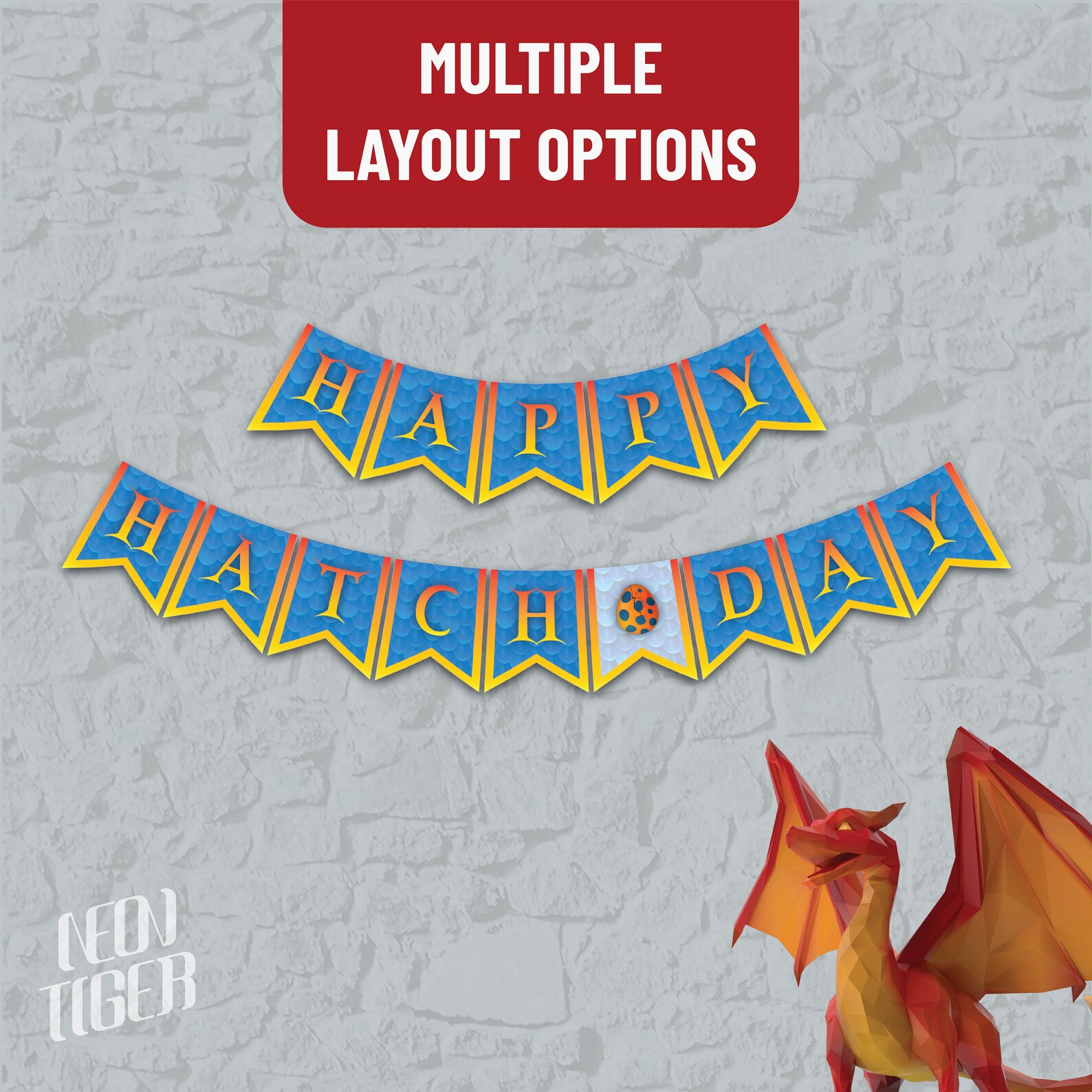 Wings of Fire "happy Hatch Day" Printable Birthday Party Banner ...