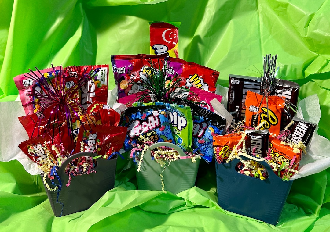 Candy Bouquet/ Candy Basket/birthdays/holidays/kids/adults - Etsy