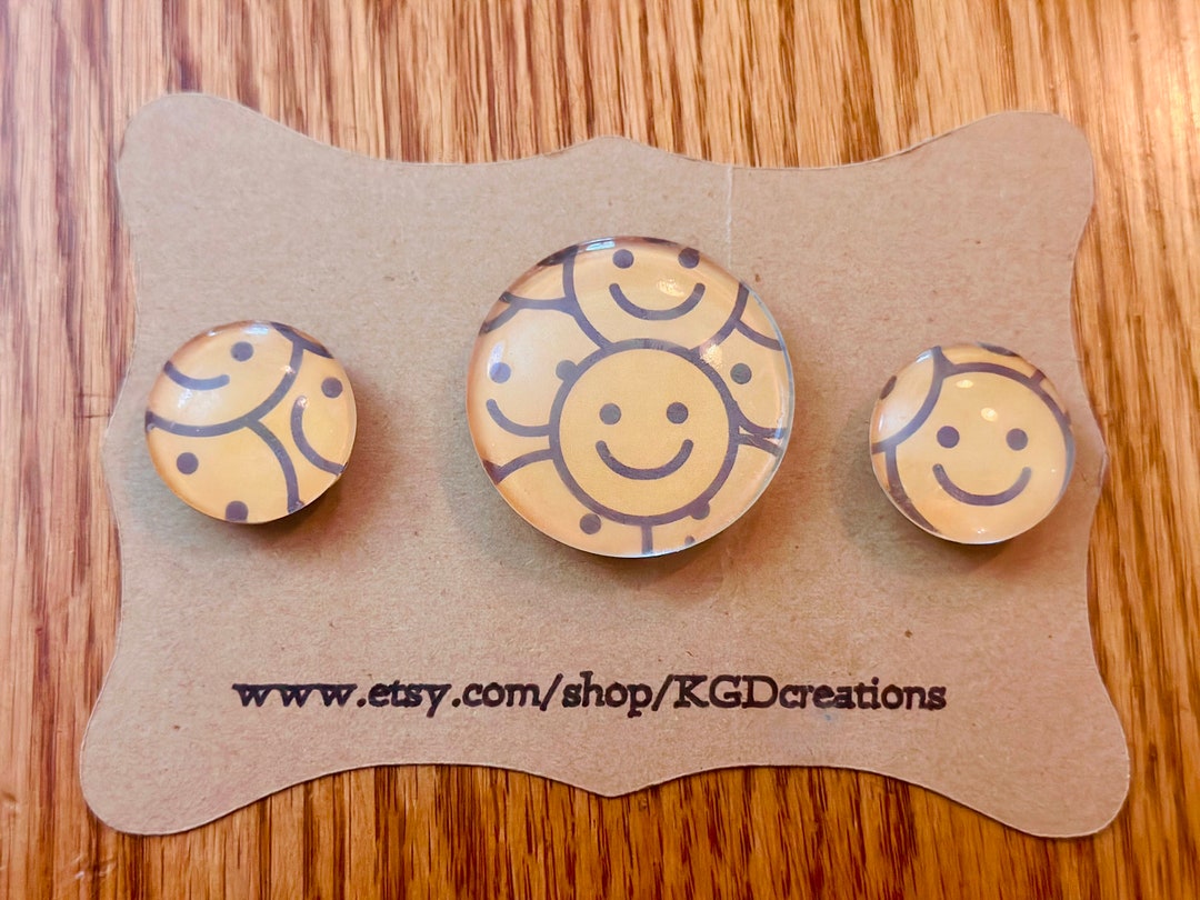 Smiley Face Magnet 1.5 Inch or 1 Inch Very Strong Happy - Etsy