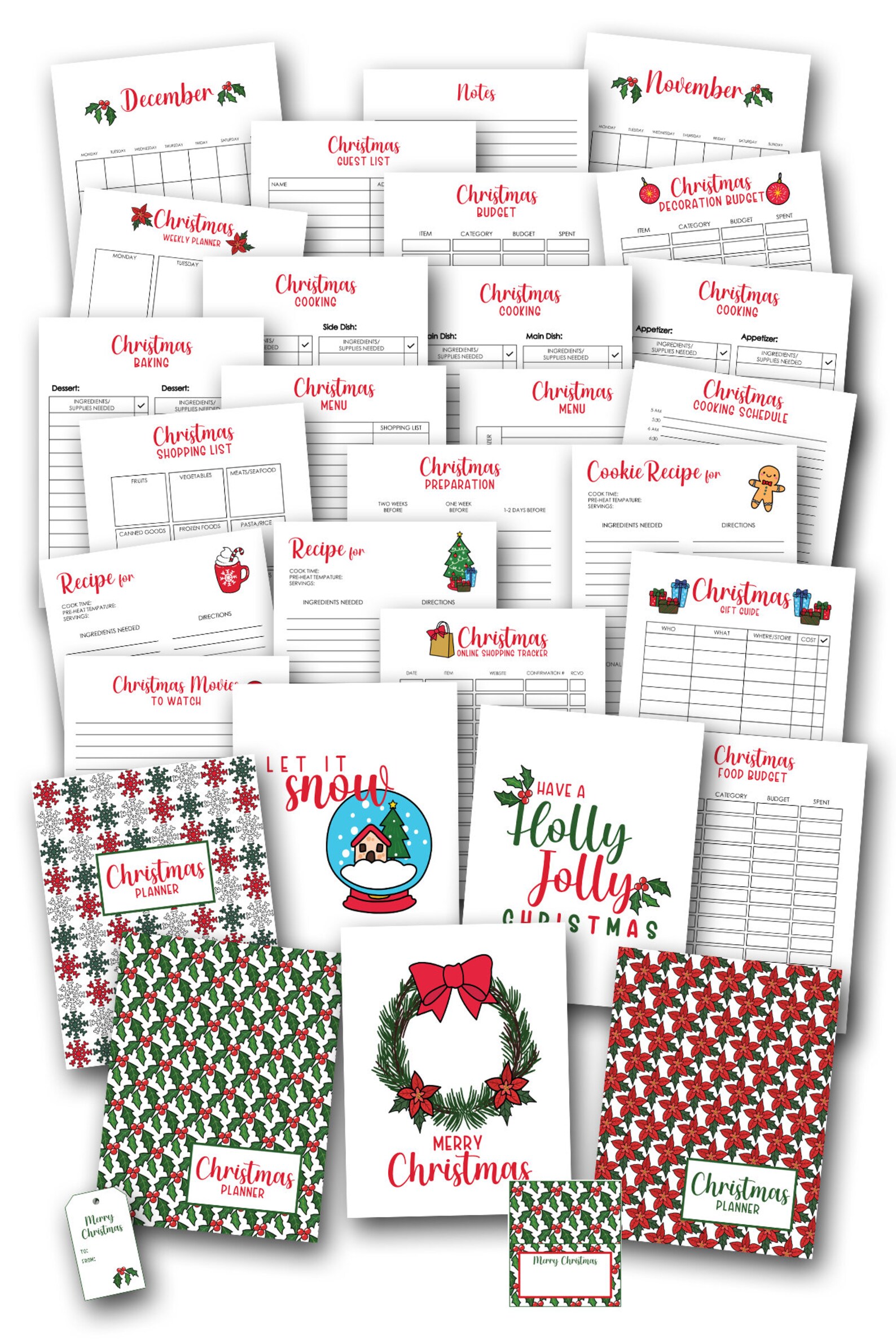 Christmas Planner 45 Pages - Etsy