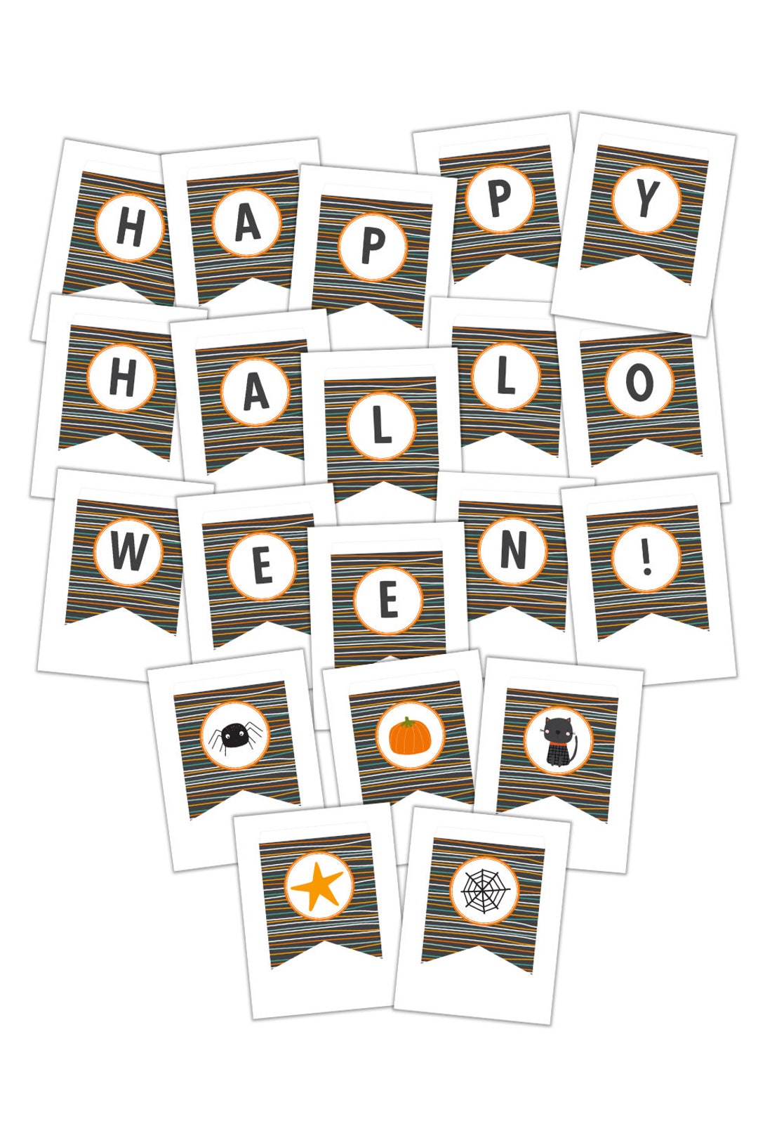 Happy Halloween Printable Banner - Etsy
