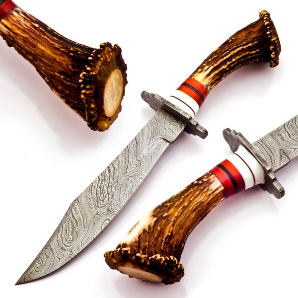 Stag Handle Hunting Knives - Etsy