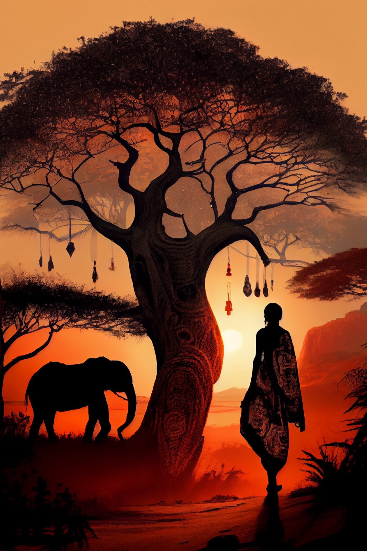 African Wilderness at Dusk: A Journey Through the Savanna - Beautiful ...