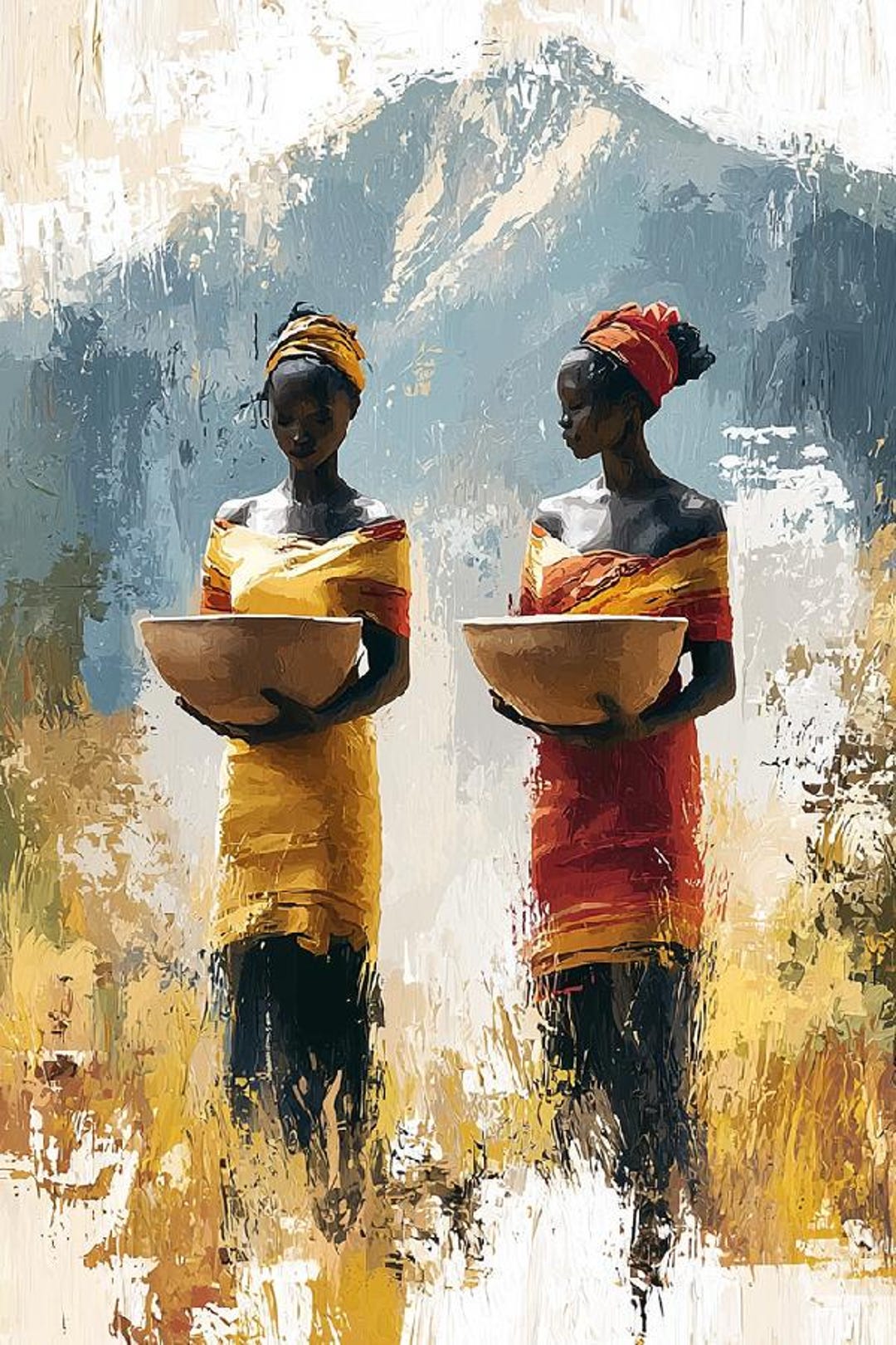 Serene Carriers of Culture - Beautiful Art, African Culture, 300 Dpi ...