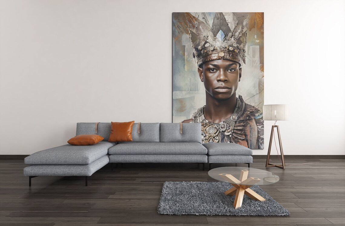 Majestic Reign - A Young African King - Beautiful Art, Black Art ...