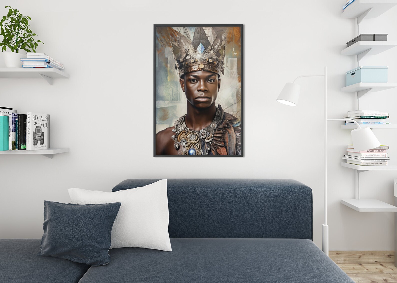 Majestic Reign - A Young African King - Beautiful Art, Black Art ...