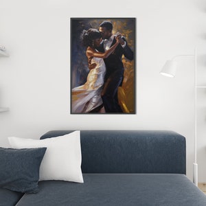 Lovers Dance: A Dance for Two - Beautiful Art, Black Love, Digital ...