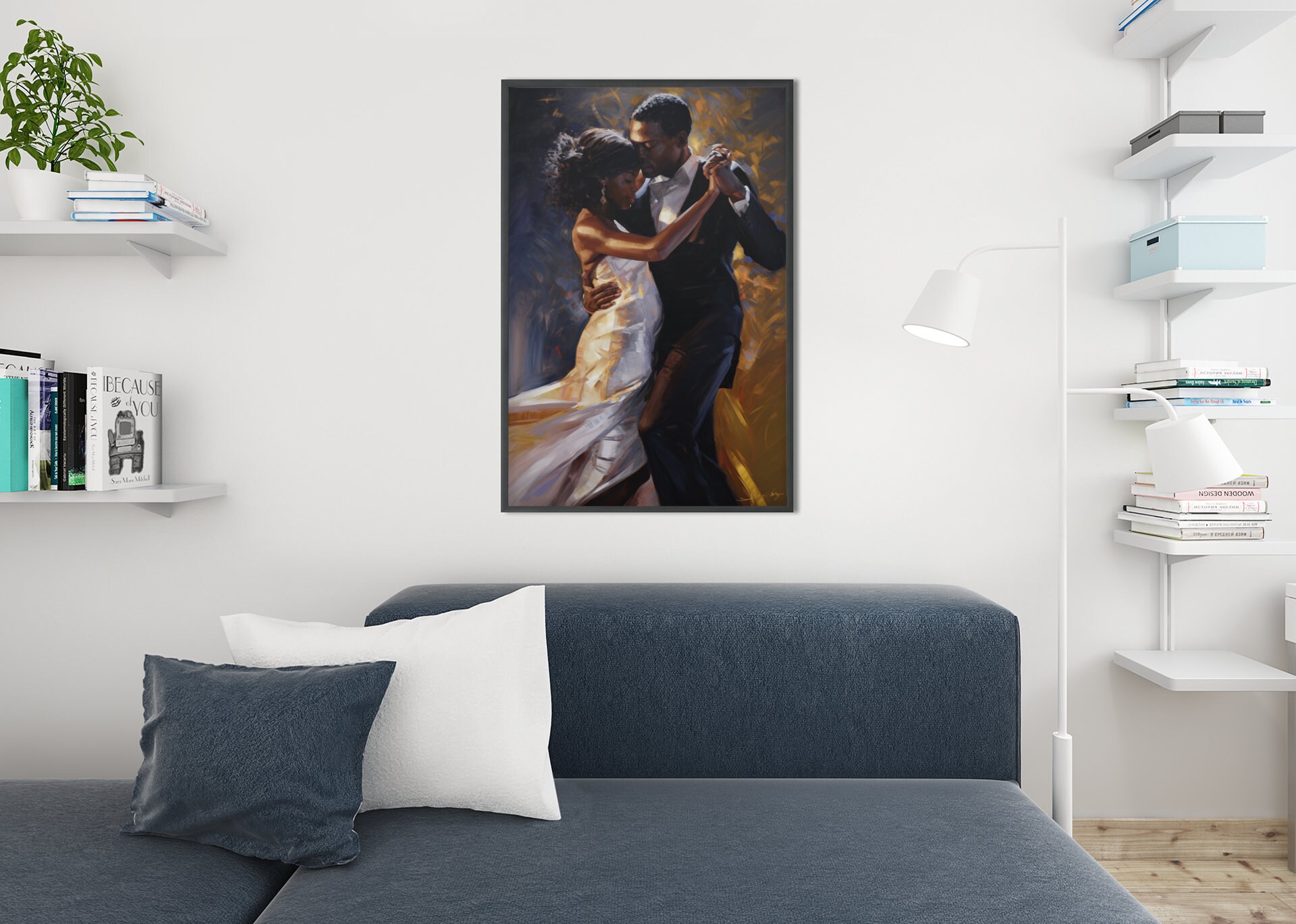 Lovers Dance: A Dance for Two Beautiful Art, Black Love, Digital Print ...