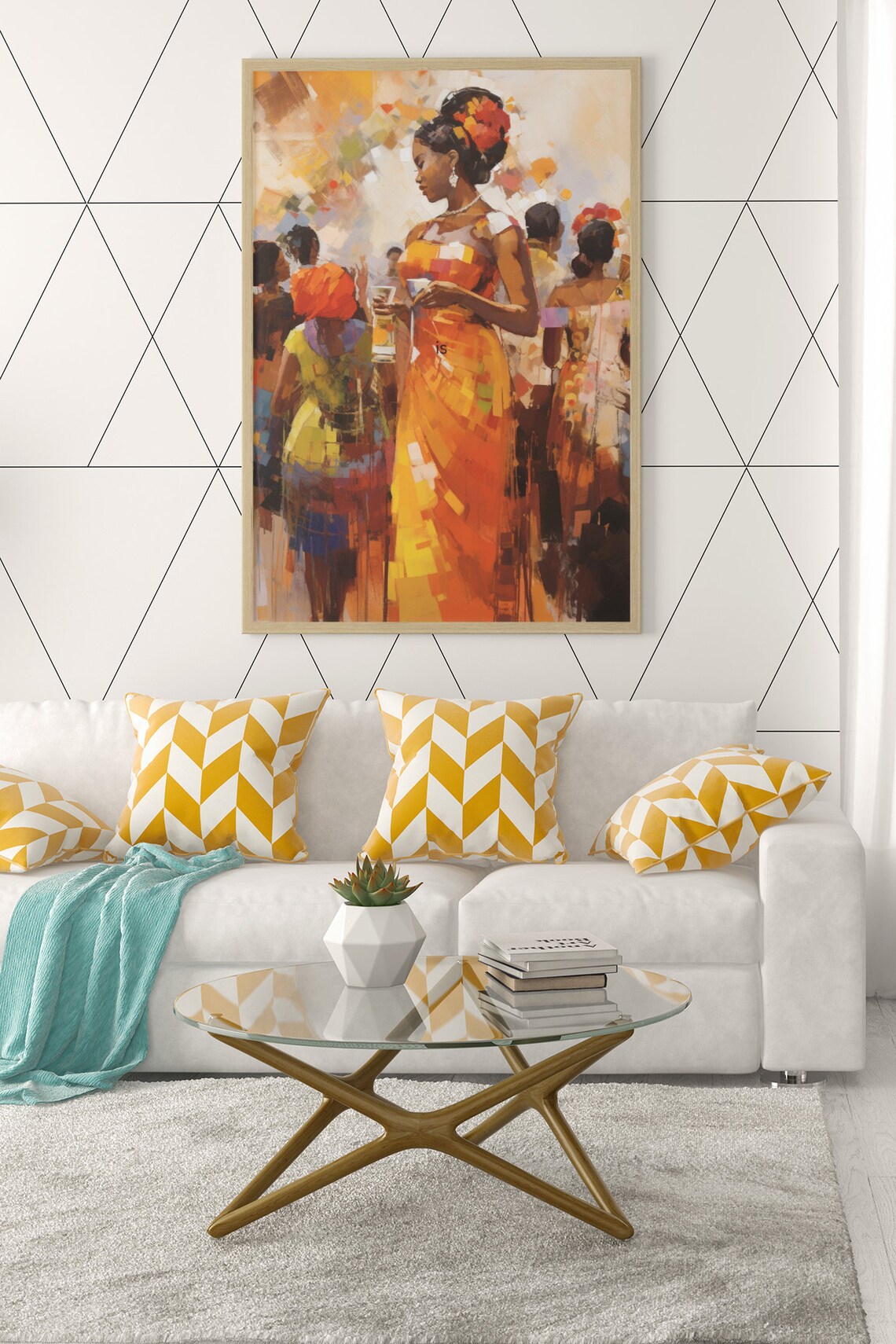 Vibrant Essence: African Lady of Beauty - Etsy