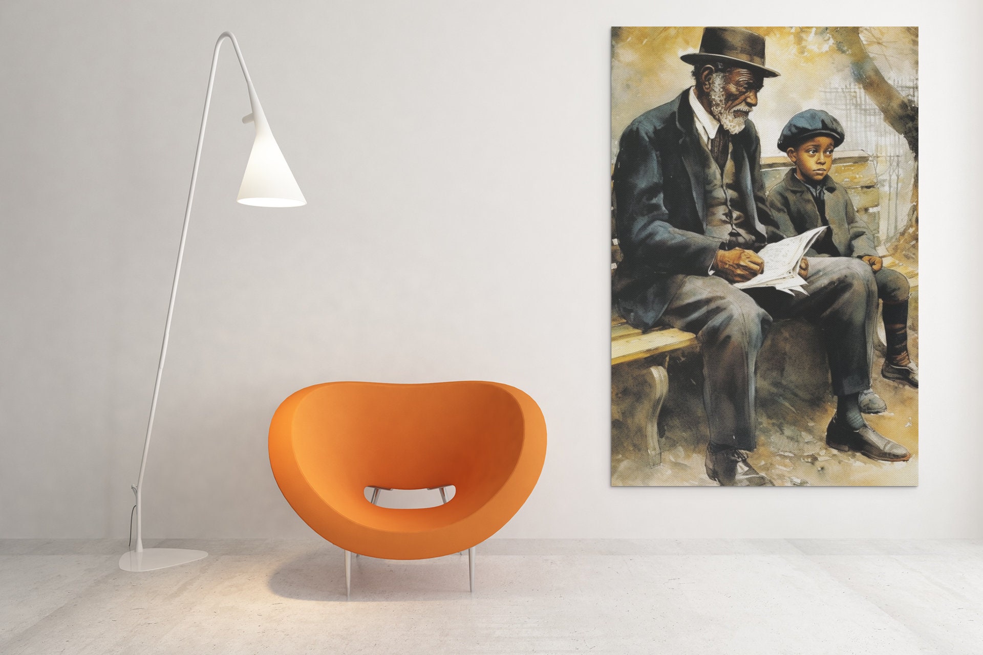Generations Embraced: A Family's Loving Journey - Grandfather, Black ...